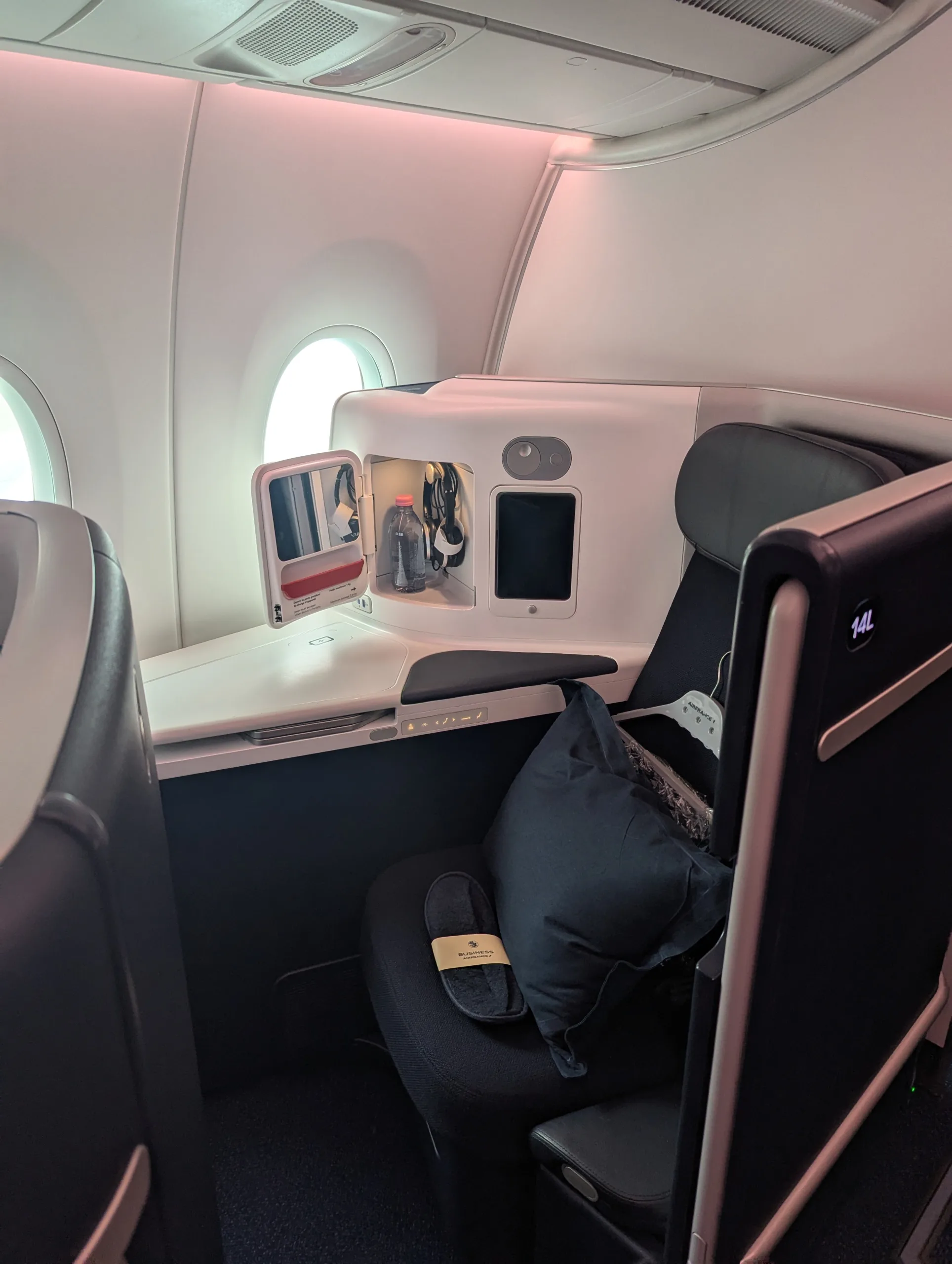 Sky-high Drinking and Dining: Air France Business Class Review ...